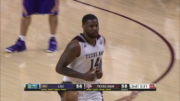 2H TAM K. Roberson made Dunk. Assisted by A. Caruso. - ESPN Video