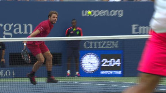 Wawrinka's hot drop shot - ESPN Video