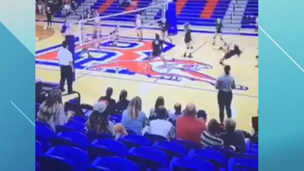 Volleyball player gets hit in the face, still gets the point - Stream ...