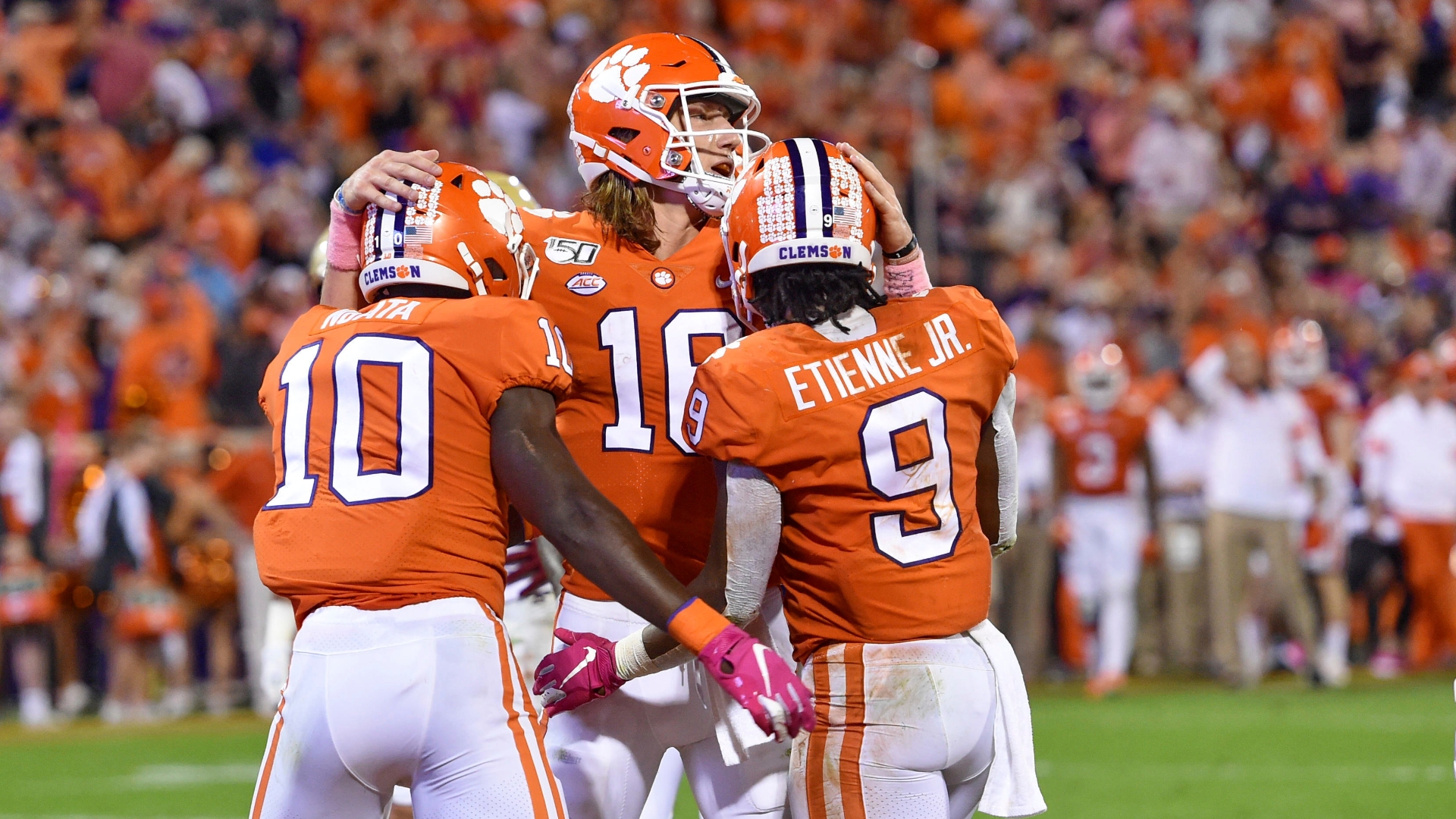 Lawrence tosses 3 TDs in Clemson's rout of BC - Stream the Video ...
