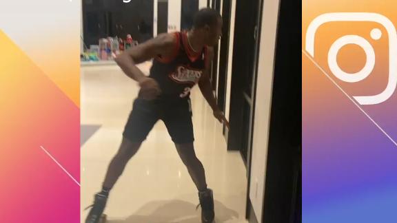 Waiters shows off his skills on skates - ESPN Video