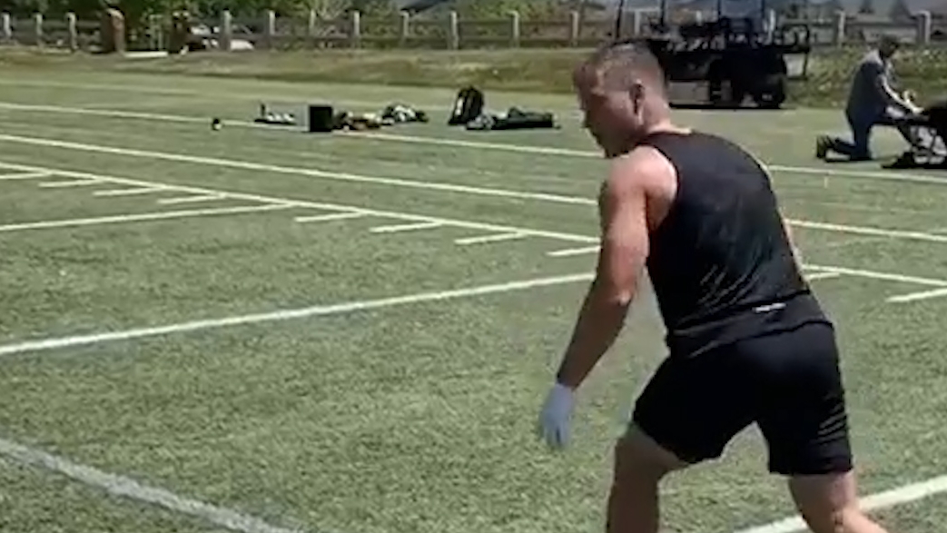 Christian McCaffrey makes impressive behind-the-back catch - Stream the ...