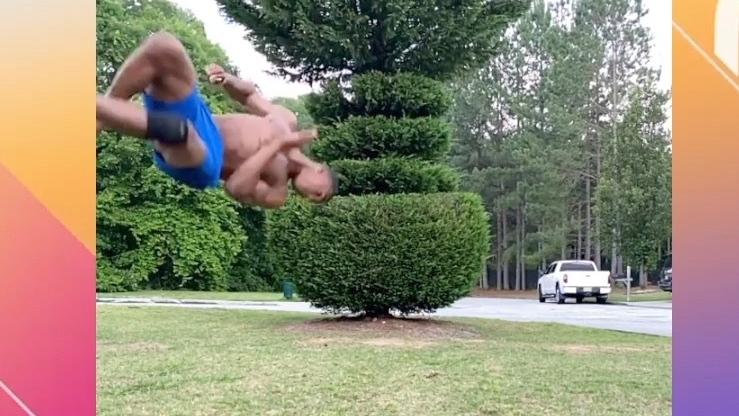 This gymnast even impresses himself with this ridiculous feat - Stream ...