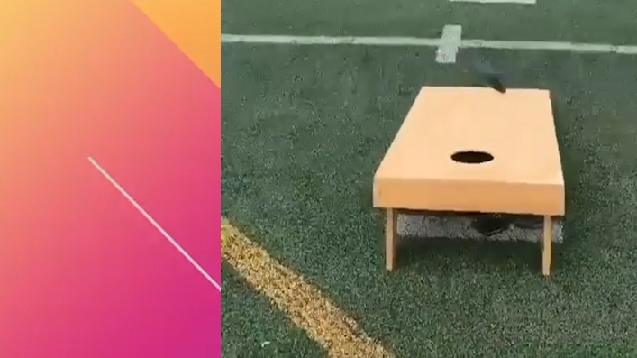 This guy sinks a cornhole shot from how long? - Stream the Video ...
