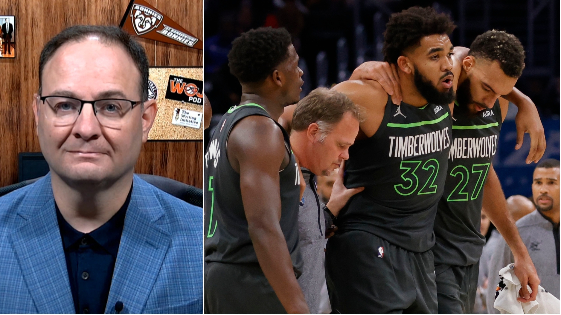 Woj: KAT to miss 4-6 weeks with right calf strain - Stream the Video ...