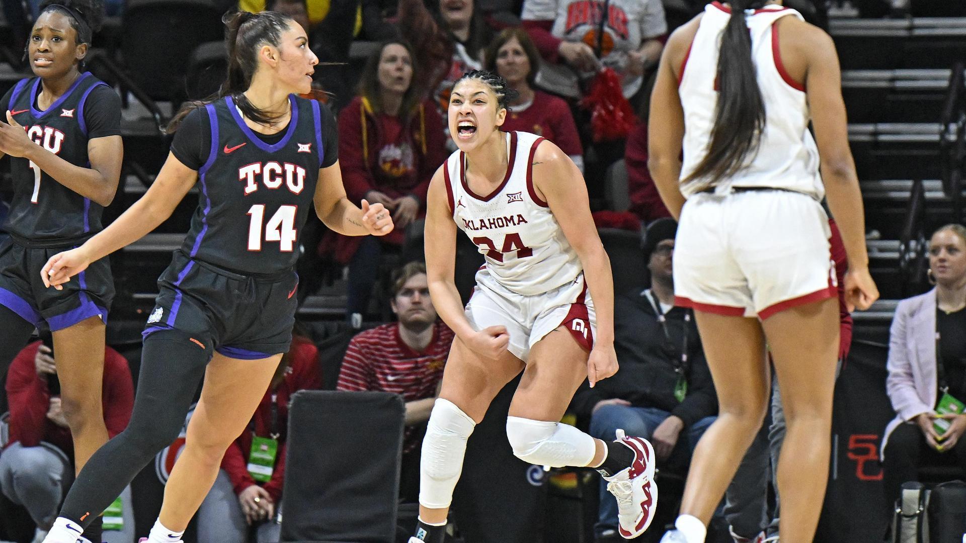 Skylar Vann's late bucket helps Oklahoma top TCU - Stream the Video - Watch ESPN
