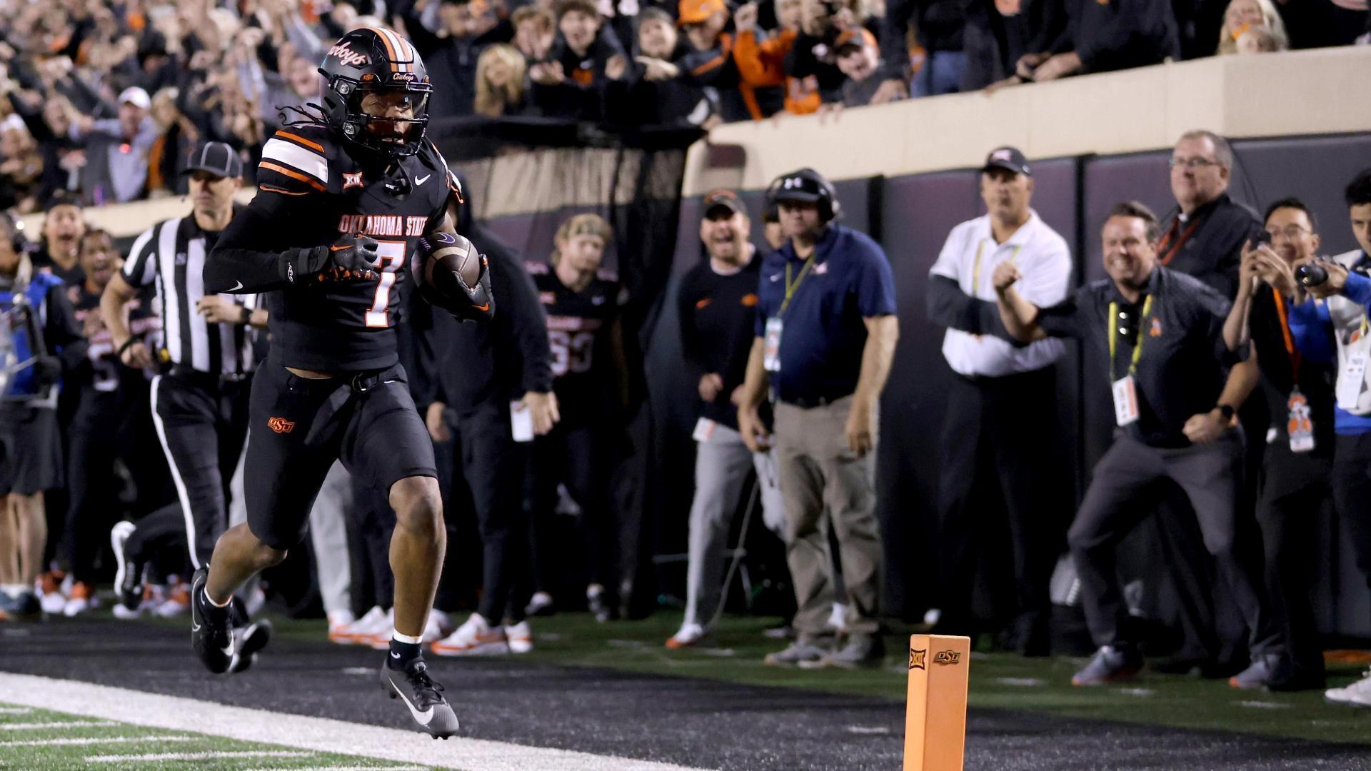 Cameron Epps ends 1st half with pick-six for Oklahoma State - Stream the Video - Watch ESPN
