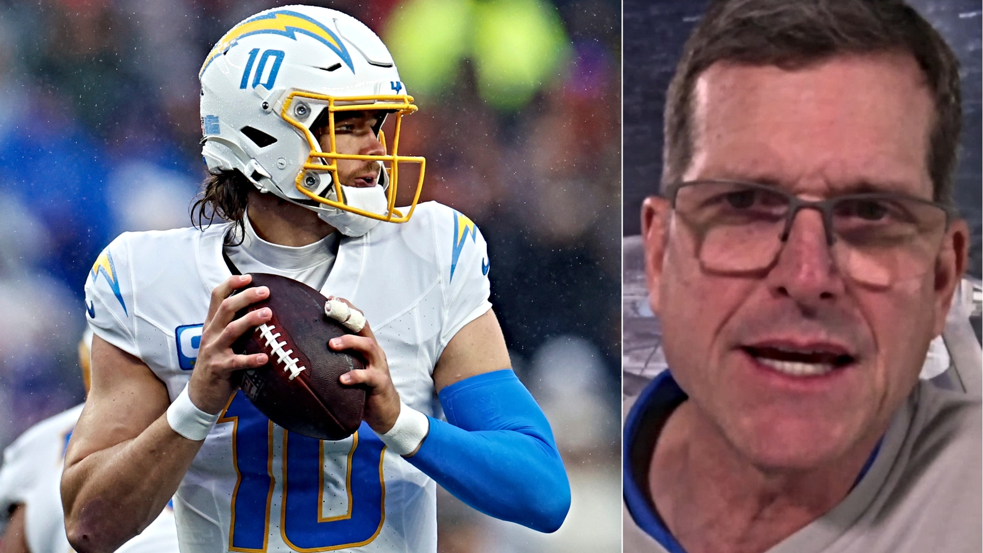 Jim Harbaugh: Justin Herbert and I are both relentless - Stream the ...