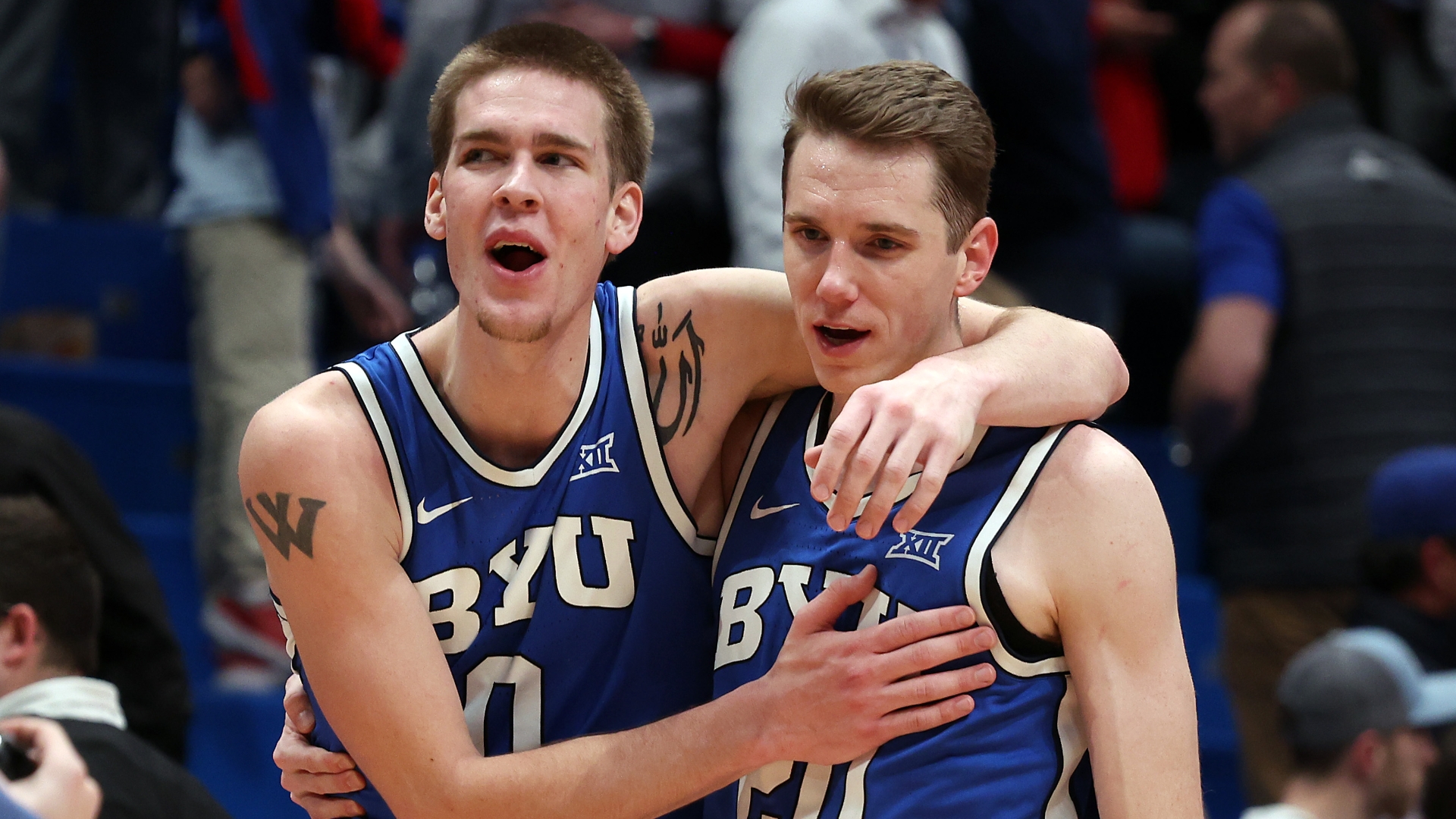 BYU earns rare win at Allen Fieldhouse to take down No. 7 Kansas ...