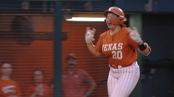 Texas' Katie Stewart homers off a building - Stream the Video - Watch ESPN