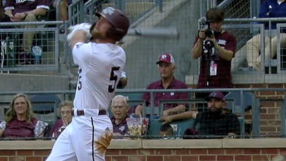 Hayden Schott blasts 3-run homer for Texas A&M - ESPN Video