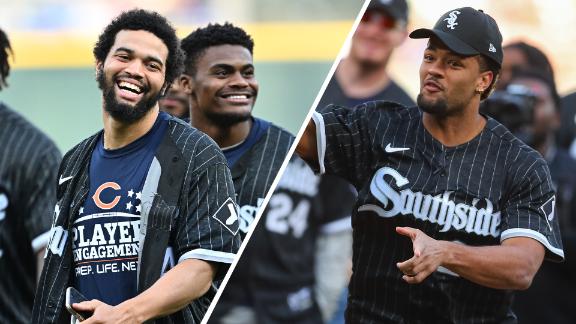 Bears WR Rome Odunze throws out first pitch at White Sox game - ESPN Video
