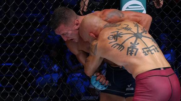 Andreas Gustafsson secures vicious TKO win in 2nd round - ESPN Video