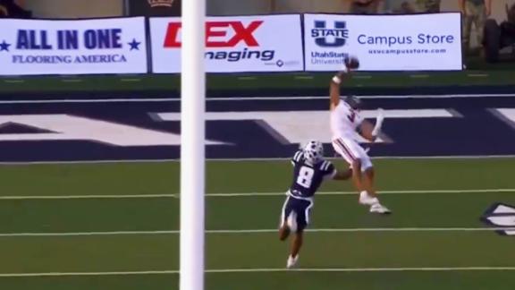 Jaw-dropping INT by Robert Morris CB leaves everyone stunned - ESPN Video