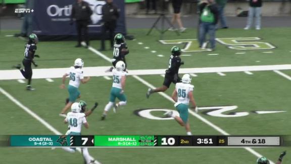 Marshall 31 19 Coastal Carolina Nov 16 2024 Final Score ESPN
