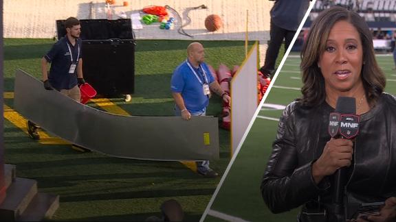 piece of metal falls from cowboys roof