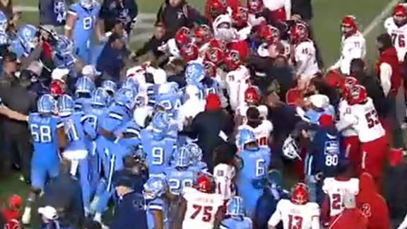 Tempers flare as NC State attempts to plant flag following win over UNC ...