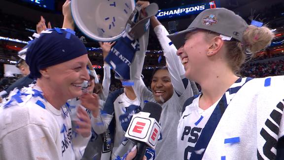 Penn State volleyball coach puts championship into perspective - ESPN Video