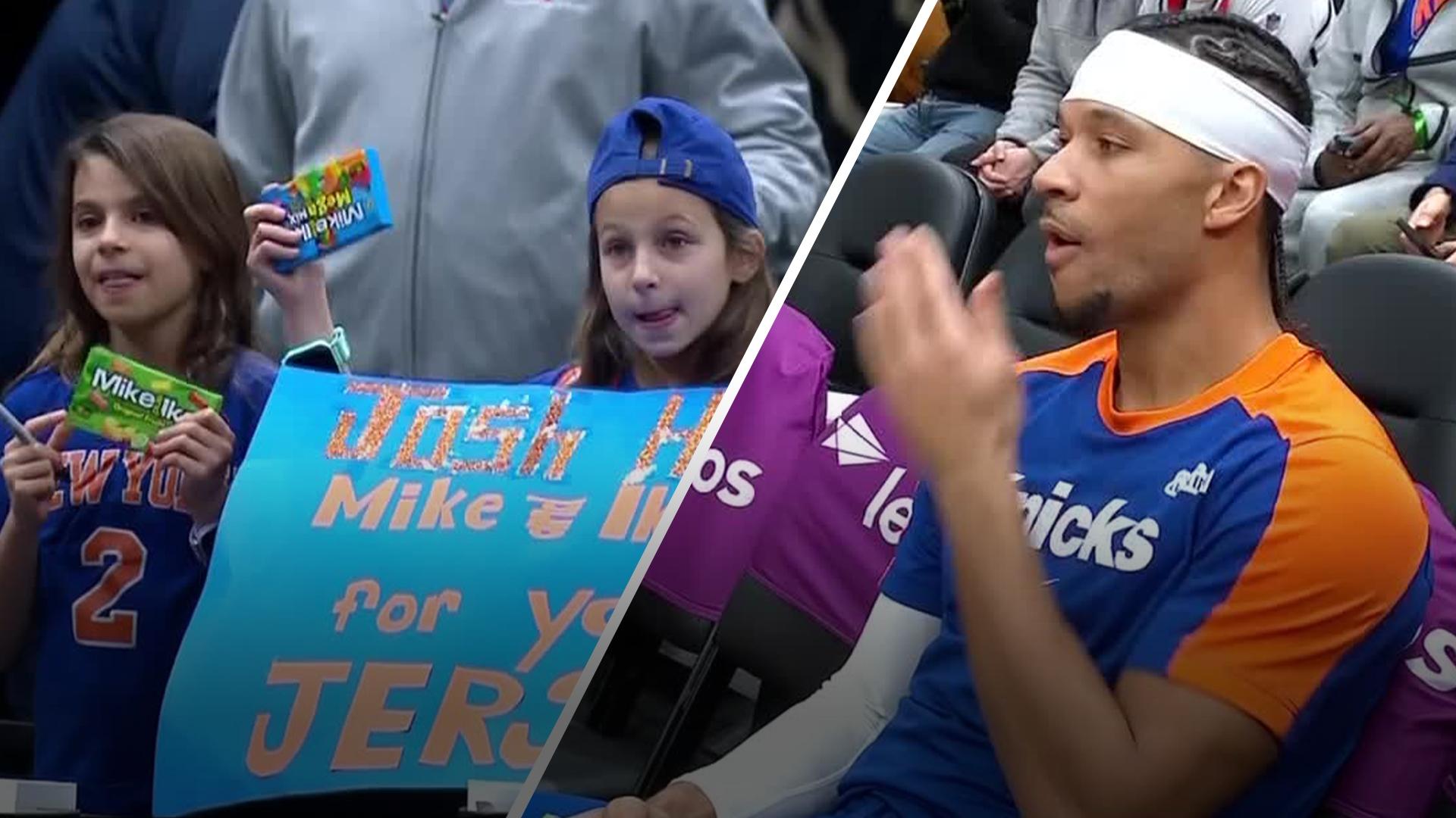 Fair trade? Josh Hart exchanges his autograph for Mike and Ike candy ...