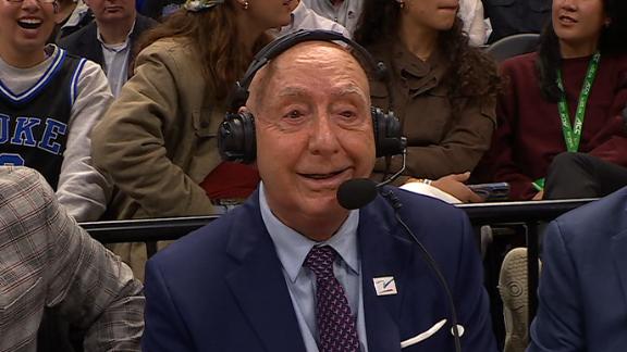 Dickie V gives a heartfelt message on his final broadcast of the season ...