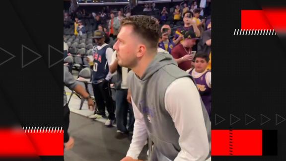 How in the world did Luka sink this warmup shot from well behind the ...