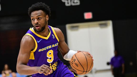 Bronny James drops career-high 39 points in South Bay Lakers win - ESPN Video