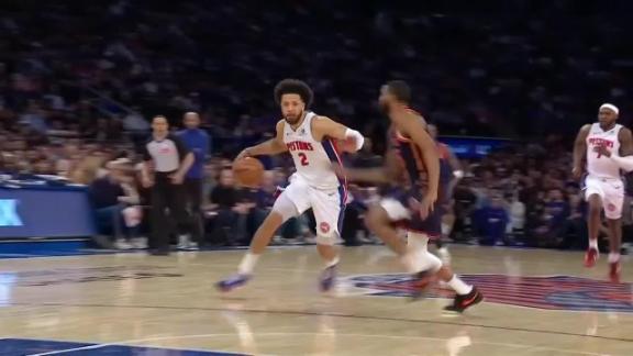 Cade Cunningham's behind-the-back move sets up his slam - ESPN Video