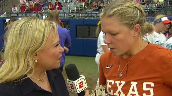 Texas' Joley Mitchell describes feeling of defeating Florida in WCWS ...