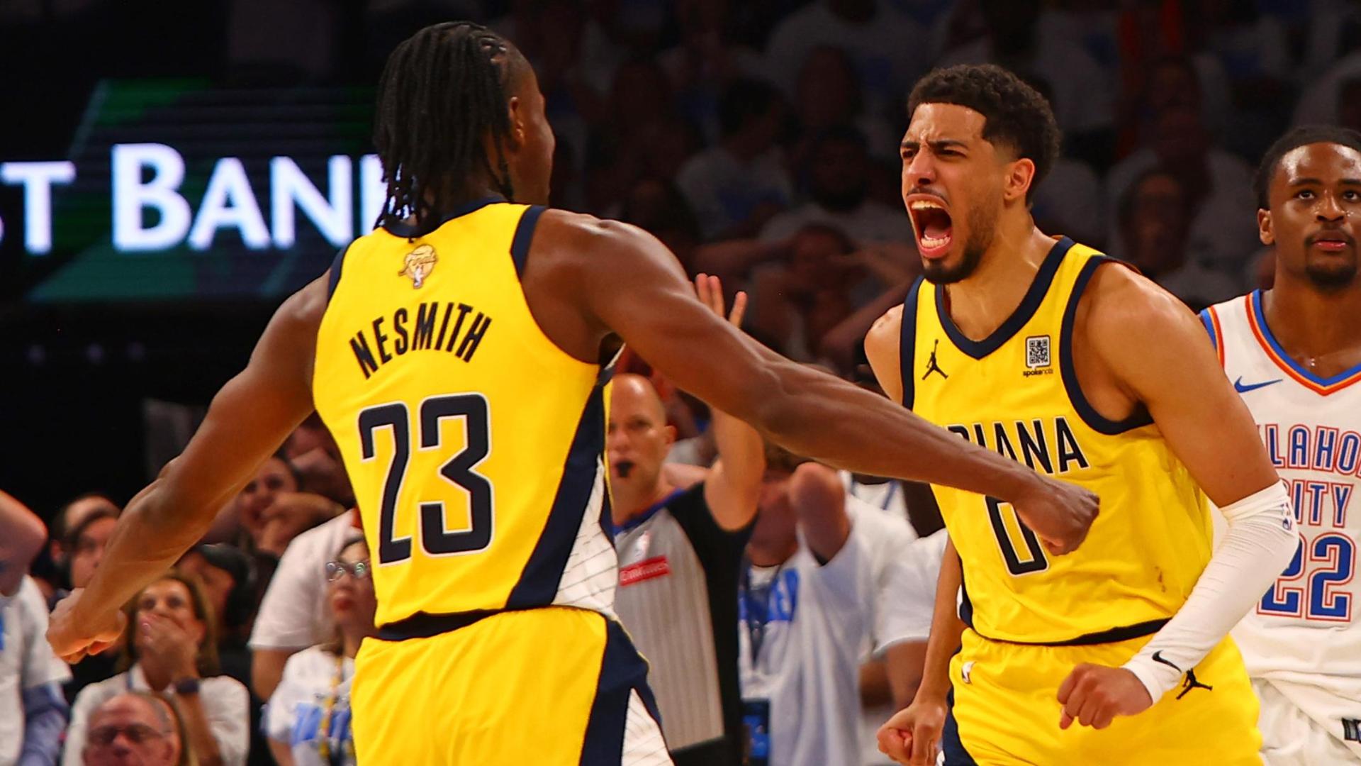 Pacers stun Thunder late in epic Game 1 showdown - Stream the Video ...