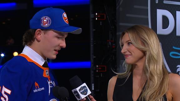 Matthew Schaefer remembers late mother after being drafted No. 1 - ESPN ...