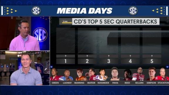 Chris Doering shakes up his Top 5 SEC QB List - ESPN Video