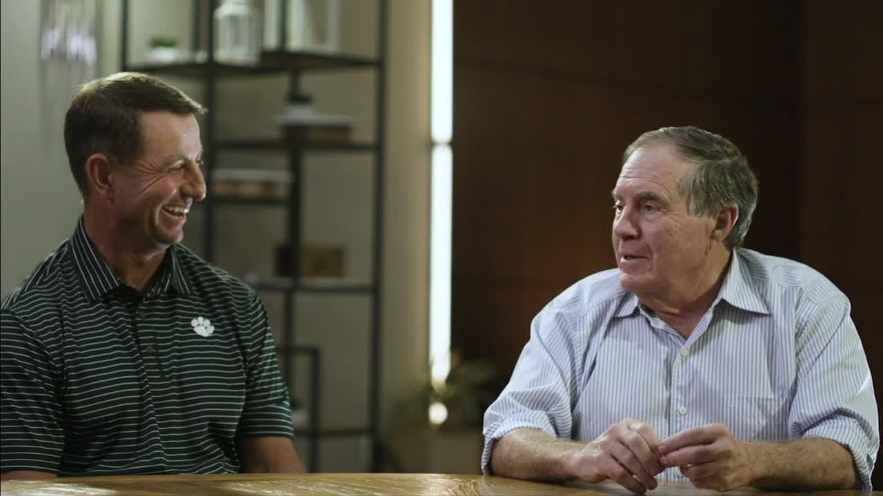 Dabo Swinney, Bill Belichick interview each other about football ...