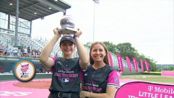 Emma Lindhe wins the LLSWS HR Derby - ESPN Video