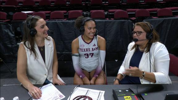 Texas A&M's Kyndal Stowers highlights her first win at home - ESPN Video
