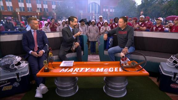 Bob Stoops analyzes No. 13 Oklahoma and the growth of Norman - ESPN Video