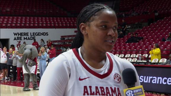 Essence Cody speaks on Alabama bringing energy vs. McNeese - ESPN Video