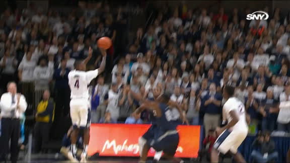 S. Gibbs made Three Point Jumper. Assisted by R. Purvis. - ESPN Video