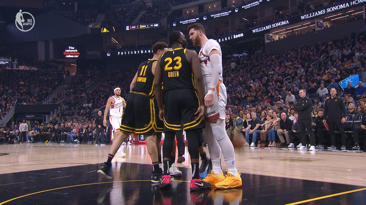 Draymond, Nurkic exchange words after foul - Stream the Video - Watch ESPN