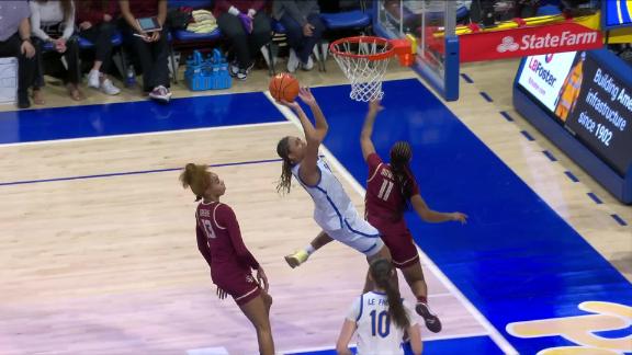 Mikayla Johnson drills shot vs. Florida State Seminoles - ESPN Video